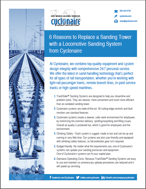 Railroad Sanding Guide | Cyclonaire