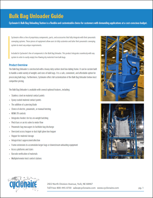 Bulk Bag Unloader Guide | Cyclonaire